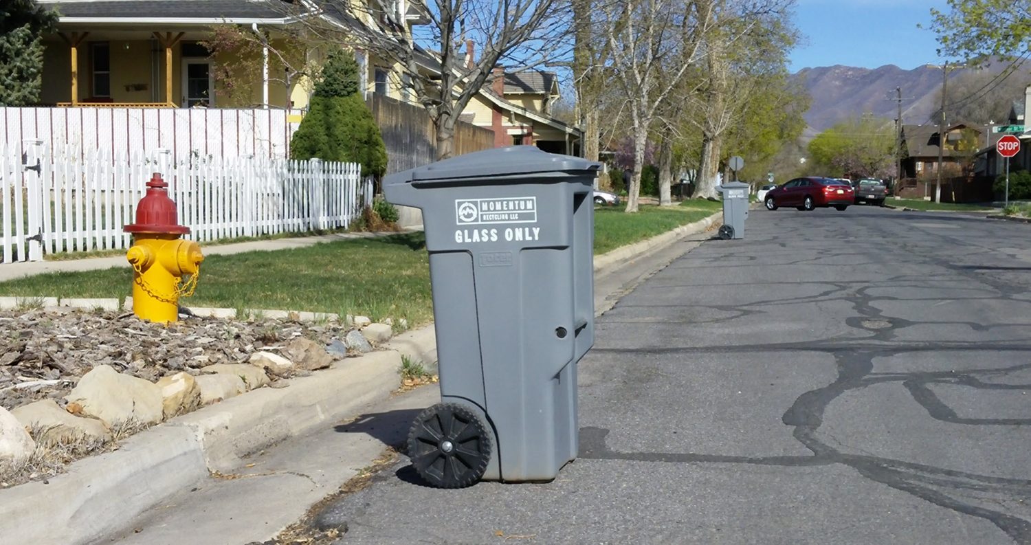 Curbside Glass Recycling Bins In Utah | Momentum Recycling