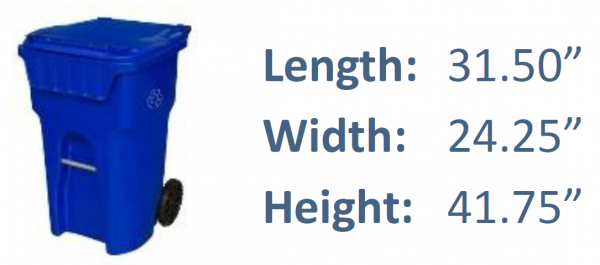 Bin Dimensions - 65 Gallon Carts | Momentum Recycling